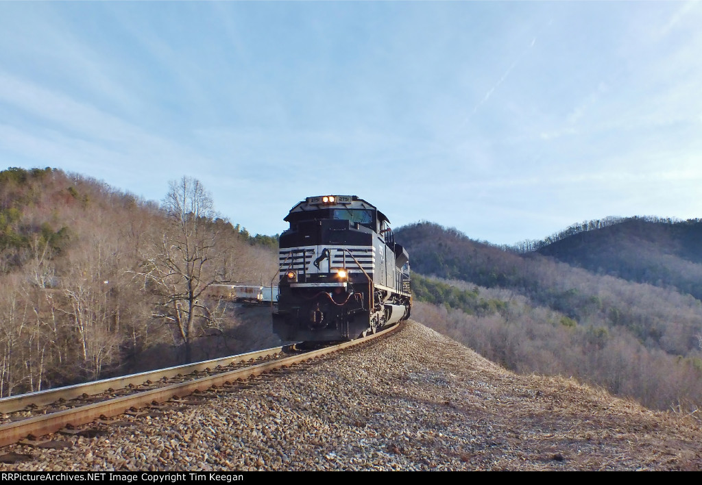 NS 134 at High Fill With A Wave